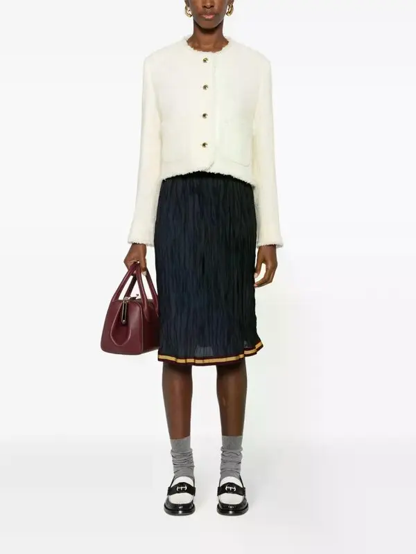 Miu Miu Single-breasted Tweed Jacket