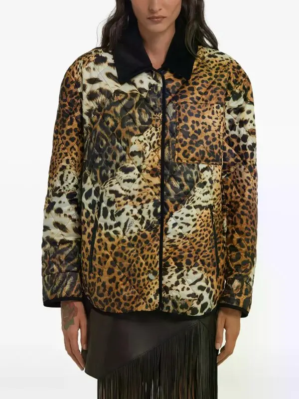 Roberto Cavalli Leopard-print Jacket