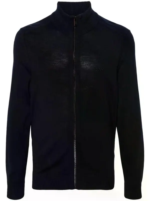 BOSS Logo-embroidered Cardigan