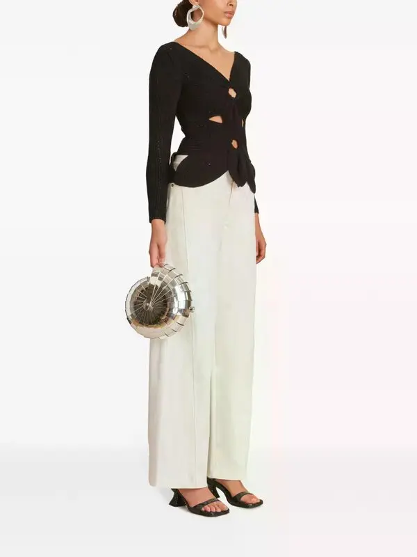 Cult Gaia Lule Crochet-knit Sweater
