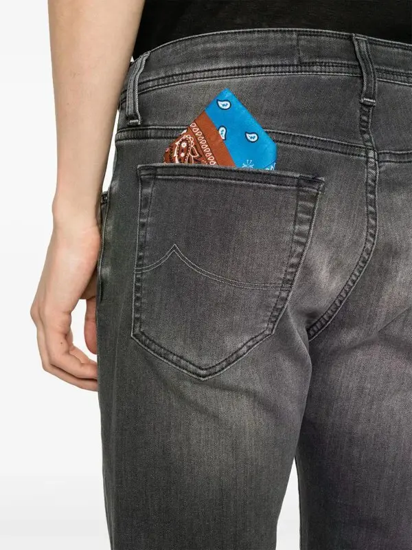 Jacob Cohen Scarf-detail Tapered Jeans