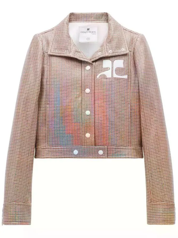 COURREGES Reedition Checked Vinyl Jacket