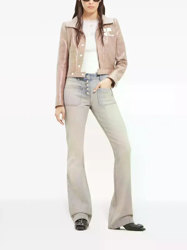 COURREGES Reedition Checked Vinyl Jacket