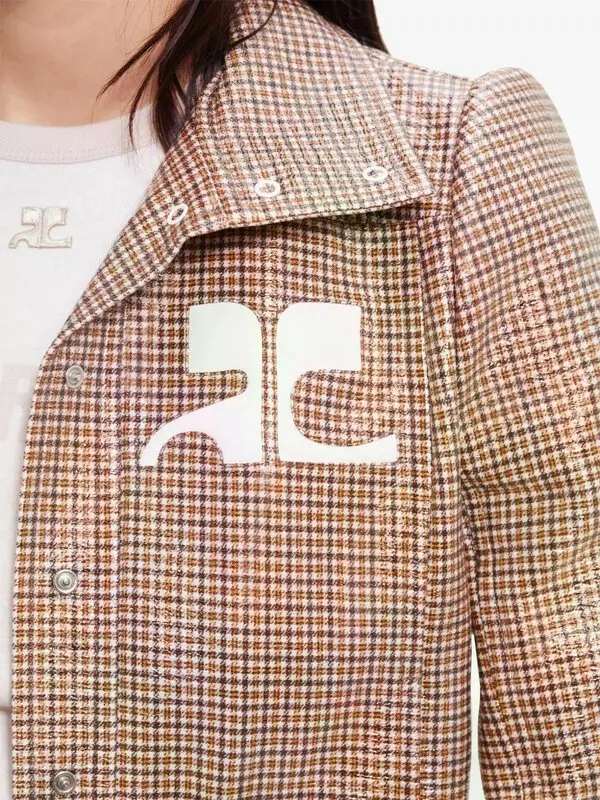 COURREGES Reedition Checked Vinyl Jacket