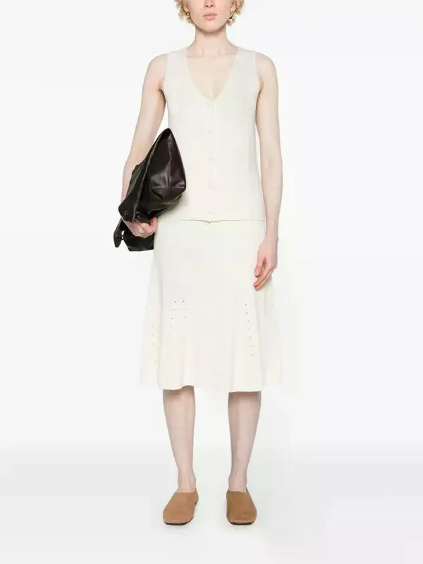JOSEPH Ribbed Linen-blend Vest