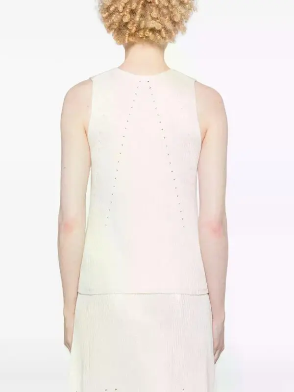 JOSEPH Ribbed Linen-blend Vest