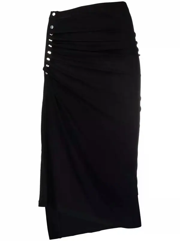 Rabanne Asymmetric Midi Skirt