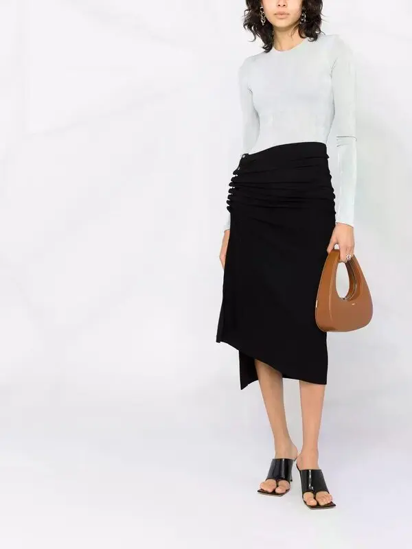 Rabanne Asymmetric Midi Skirt
