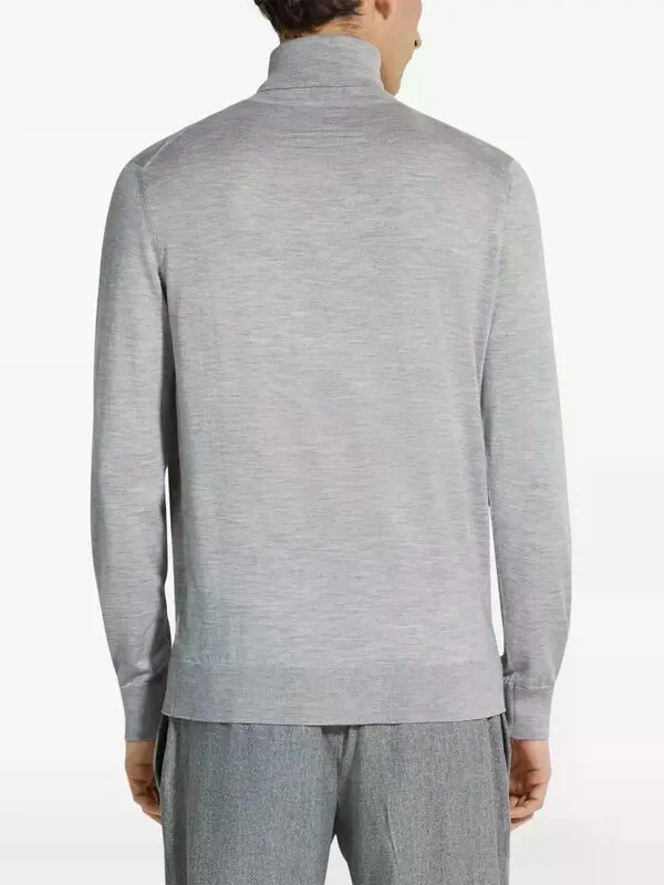 Zegna Cashseta Roll-neck Jumper - Grey
