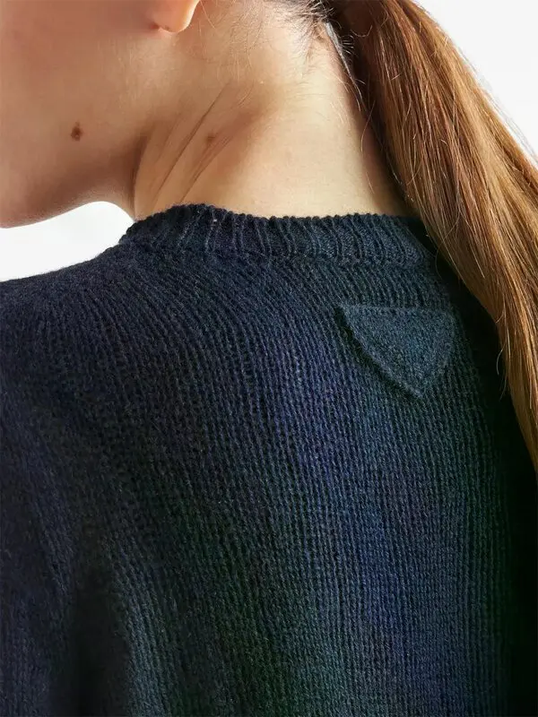 Prada Crew-neck Cashmere Jumper - Blue