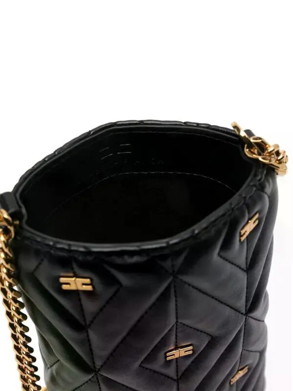Elisabetta Franchi Toile Quilted Phone Case