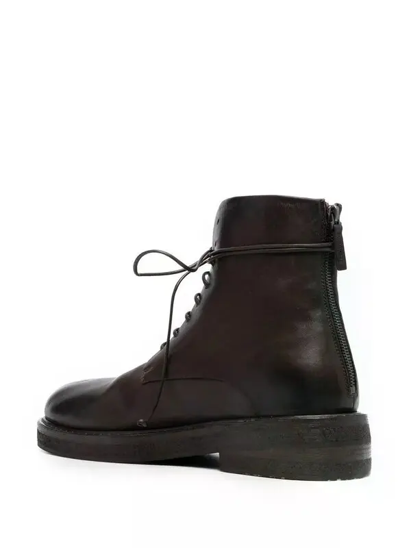 Marsèll Parrucca Leather Combat Boots - Brown