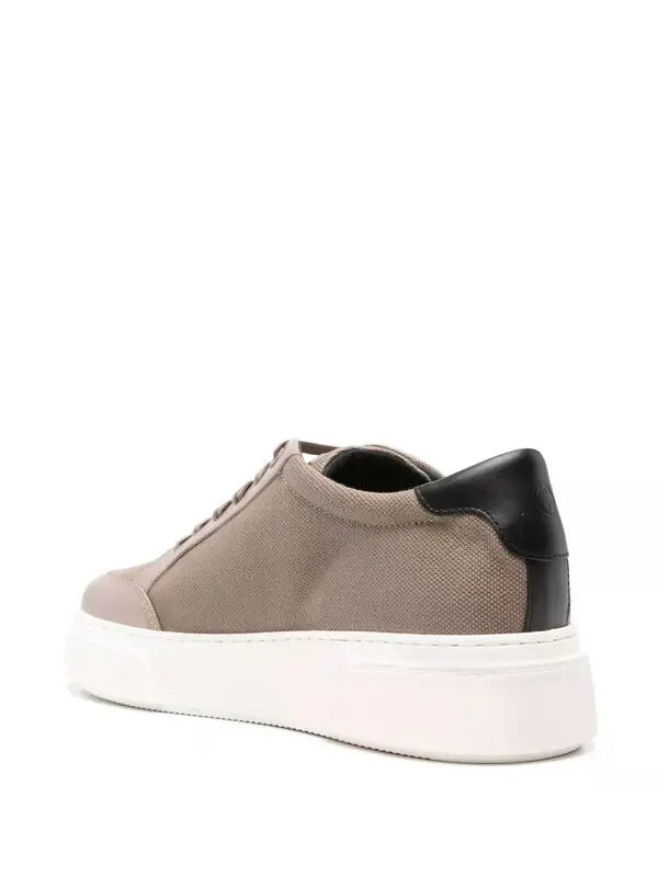 Giorgio Armani Lace-up Canvas Sneakers