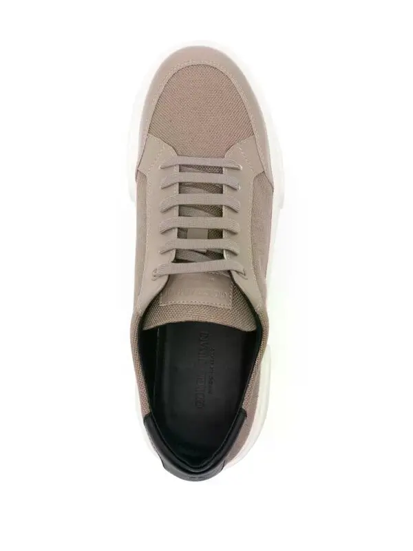 Giorgio Armani Lace-up Canvas Sneakers