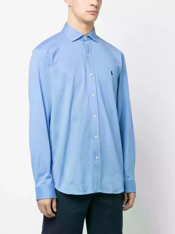 Polo Ralph Lauren Embroidered Polo-pony Shirt - Blue