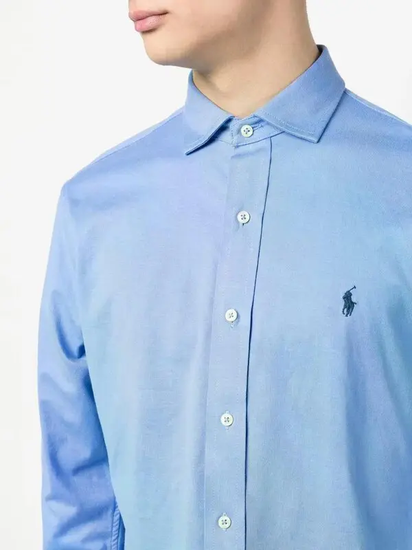 Polo Ralph Lauren Embroidered Polo-pony Shirt - Blue
