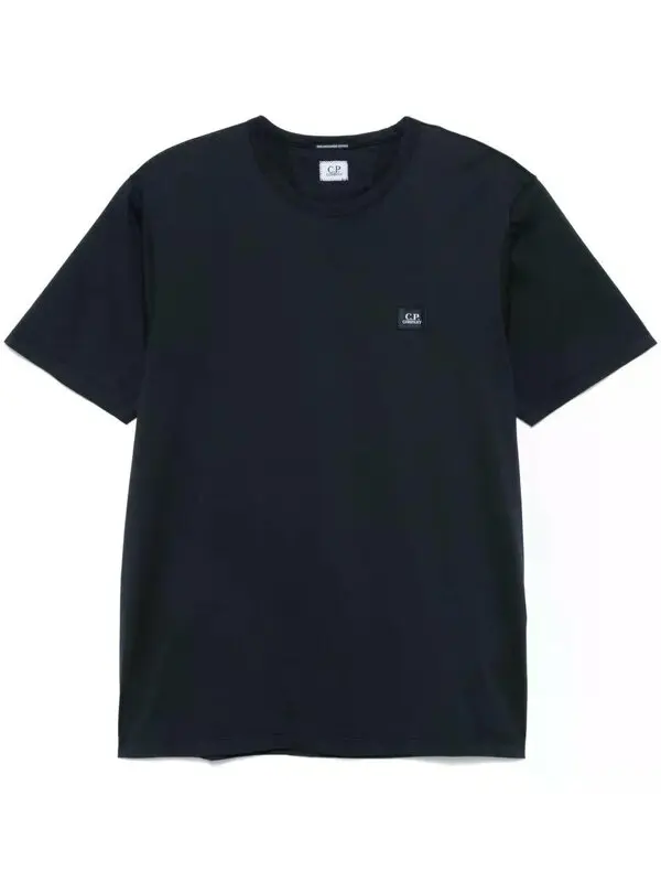 C.P. COMPANY Logo-appliqué T-shirt - Blue
