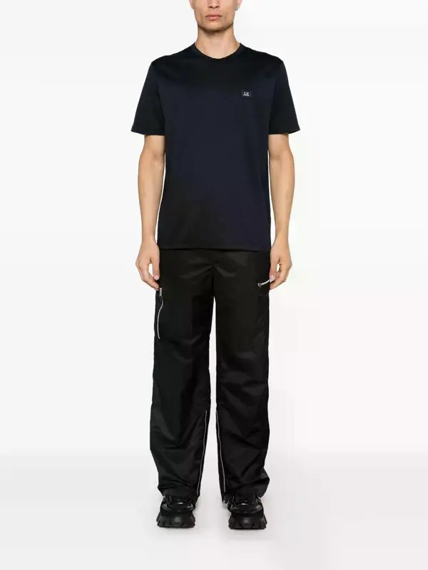 C.P. COMPANY Logo-appliqué T-shirt - Blue