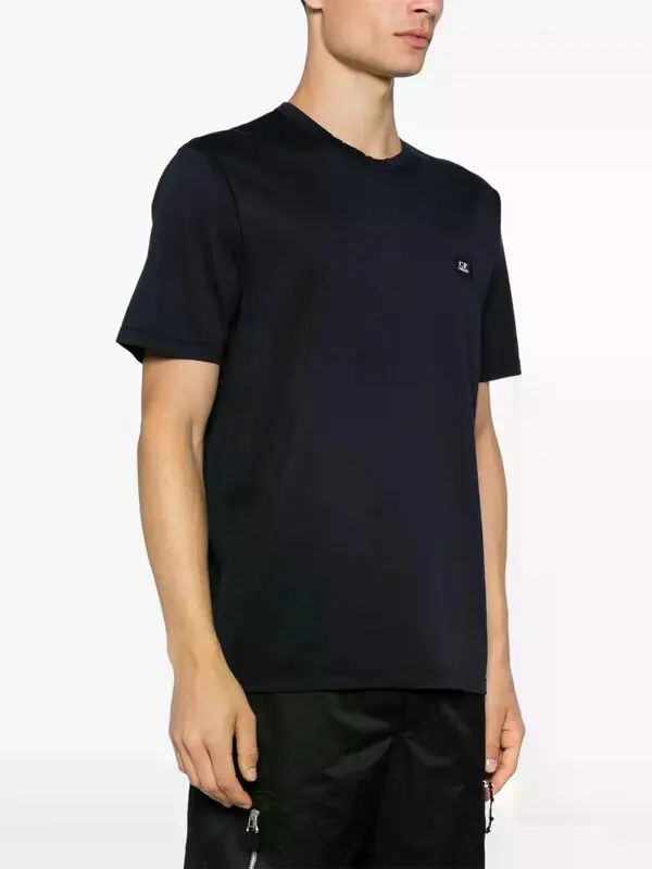 C.P. COMPANY Logo-appliqué T-shirt - Blue