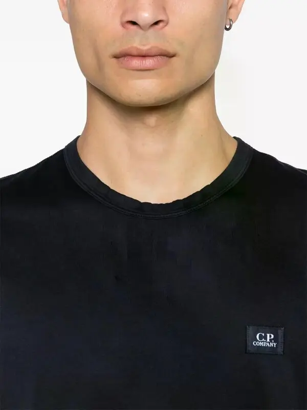 C.P. COMPANY Logo-appliqué T-shirt - Blue