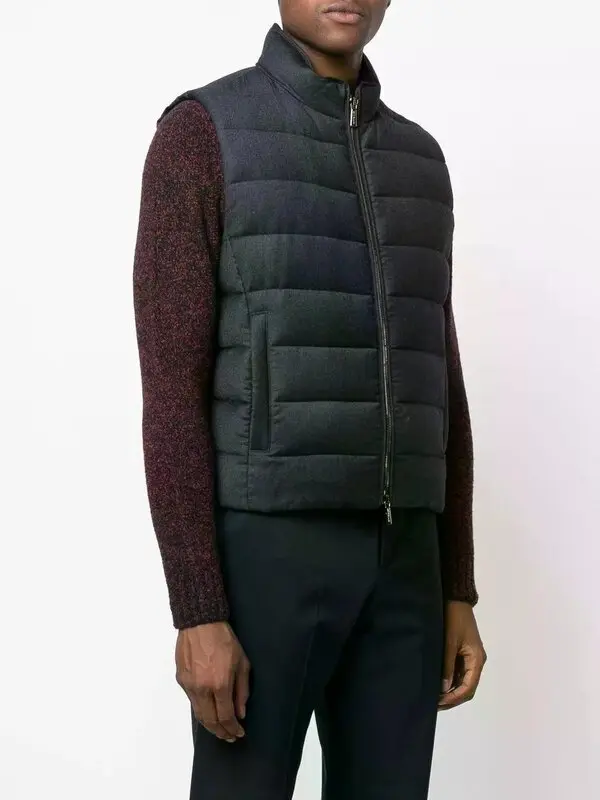MOORER Zipped Padded Gilet