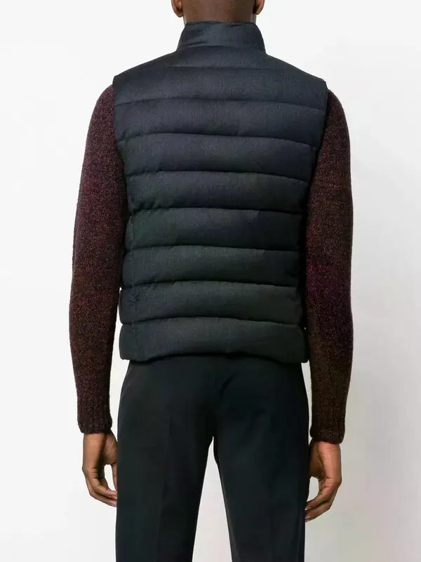 MOORER Zipped Padded Gilet