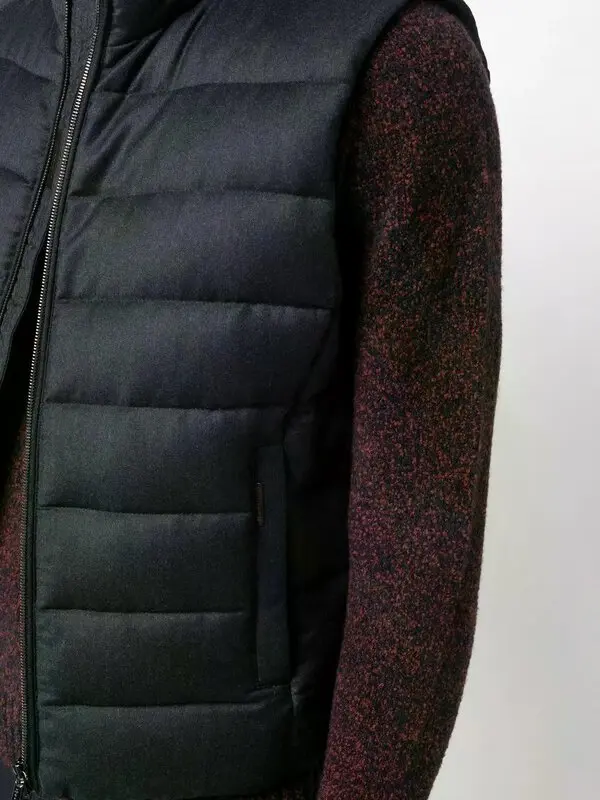 MOORER Zipped Padded Gilet