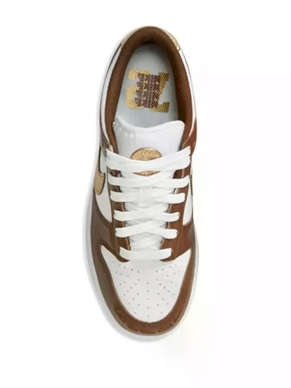 Nike Dunk Low Cacao Wow Metallic Gold Sneakers