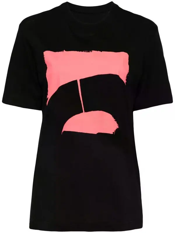 JNBY Graphic-print Cotton-hemp T-shirt