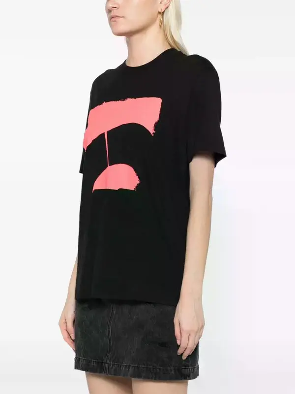 JNBY Graphic-print Cotton-hemp T-shirt