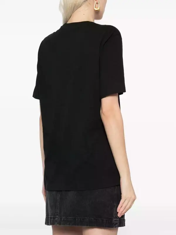 JNBY Graphic-print Cotton-hemp T-shirt