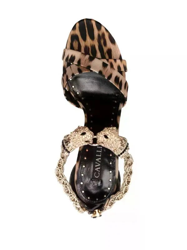 Roberto Cavalli 125mm Leopard-print Stiletto Sandals