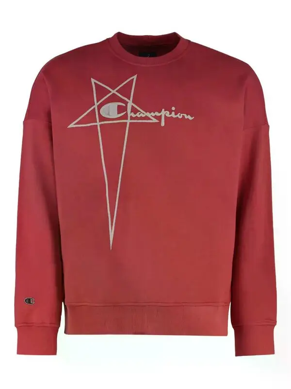 Rick Owens Logo Print Sweatshirt - Red