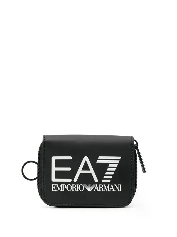 EA7 Logo Print Wallet - Black