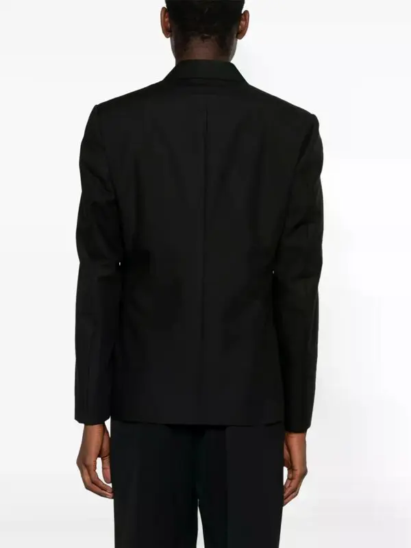 LARDINI Double-breasted Blazer - Black