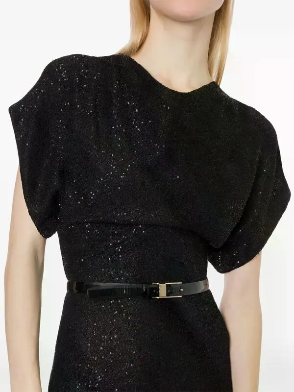 Philosophy Di Lorenzo Serafini Sequinned Knitted Midi Dress