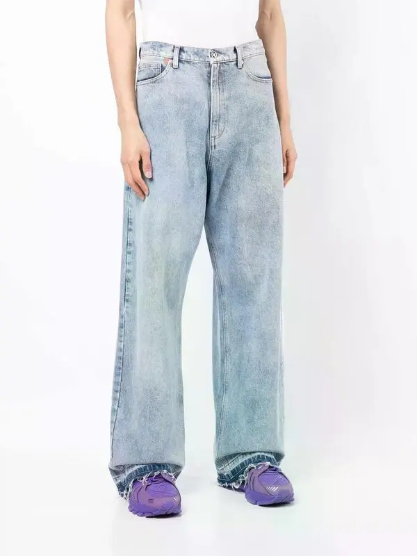 Natasha Zinko Heart-pocket Wide-leg Jeans
