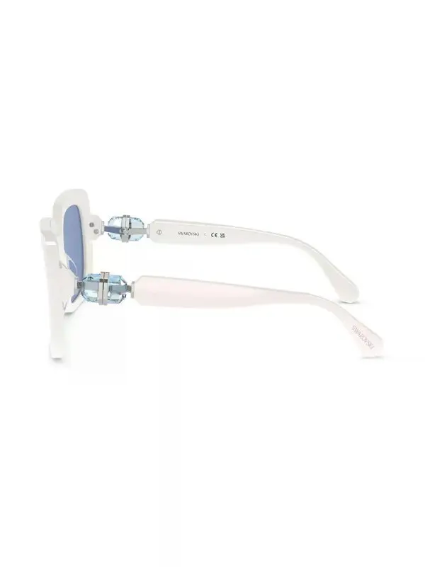 SWAROVSKI Crystal-embellished Square-frame Sunglasses