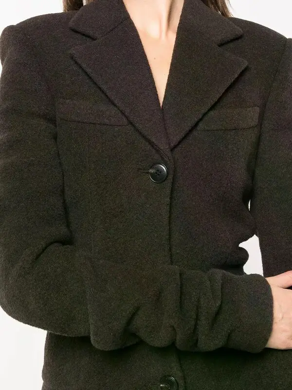 Alexander Wang Ruched Sleeve Wool-blend Jacket