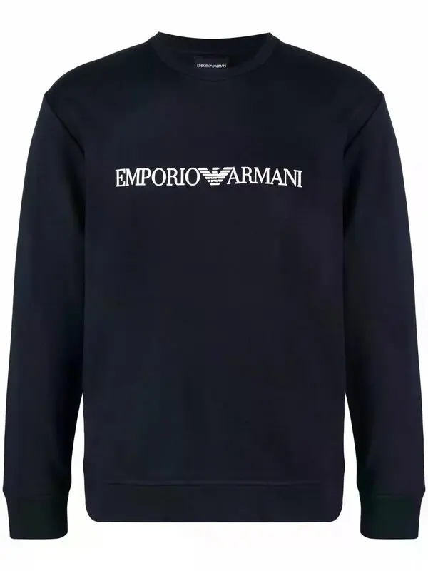Emporio Armani Logo-print Crew-neck Sweatshirt
