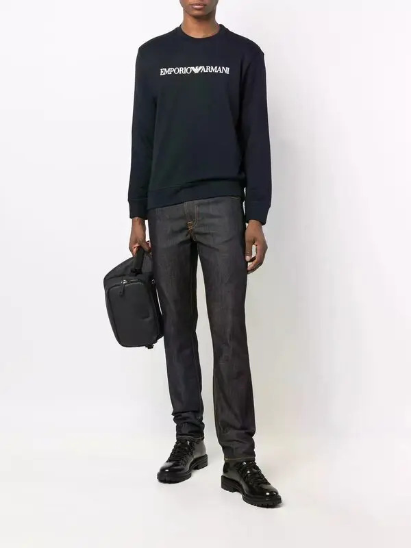 Emporio Armani Logo-print Crew-neck Sweatshirt