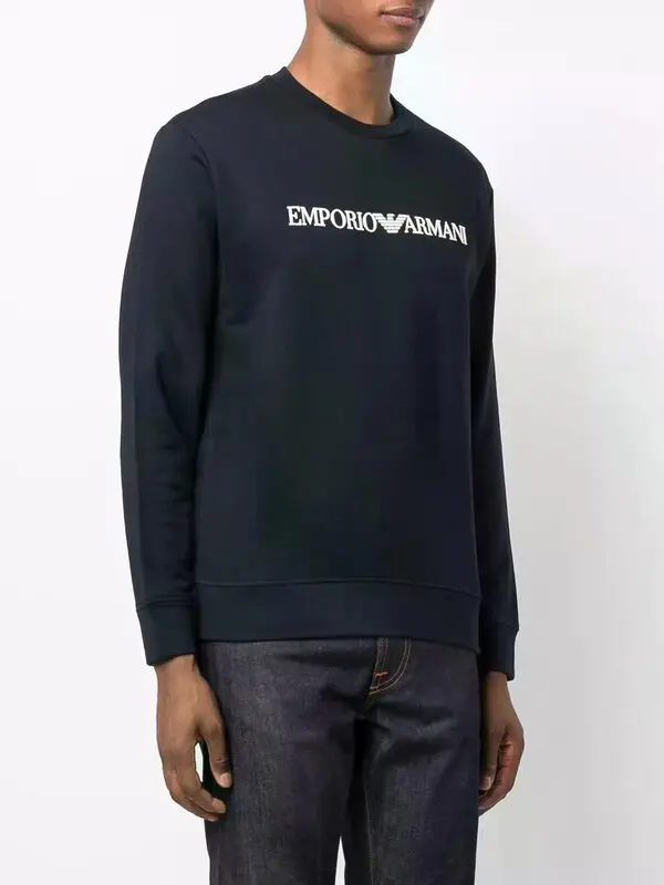 Emporio Armani Logo-print Crew-neck Sweatshirt