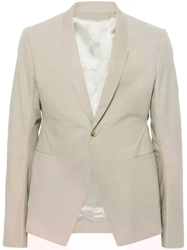Rick Owens Single-breasted Poplin Blazer - Neutrals