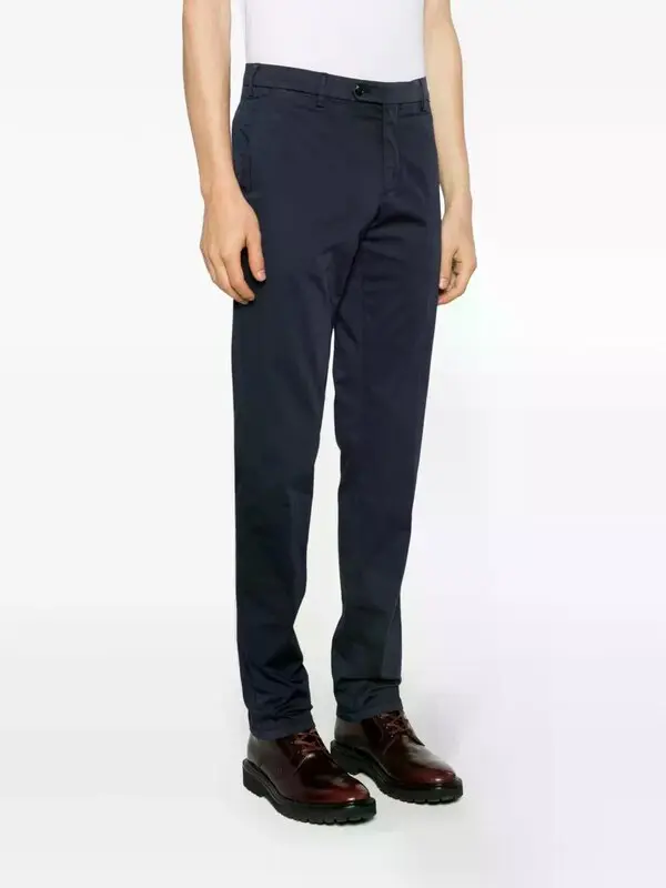 LARDINI Mid-rise Tapered Chinos