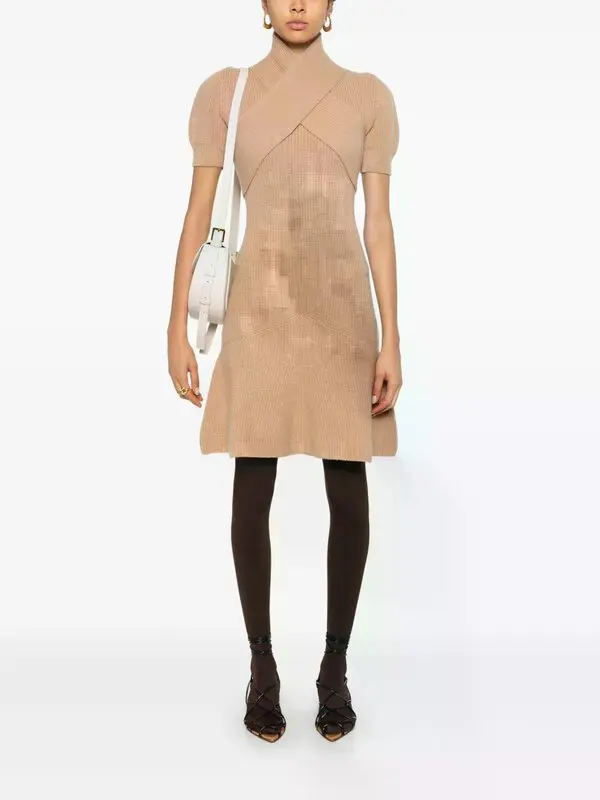PATOU Wrap-front Mini Dress