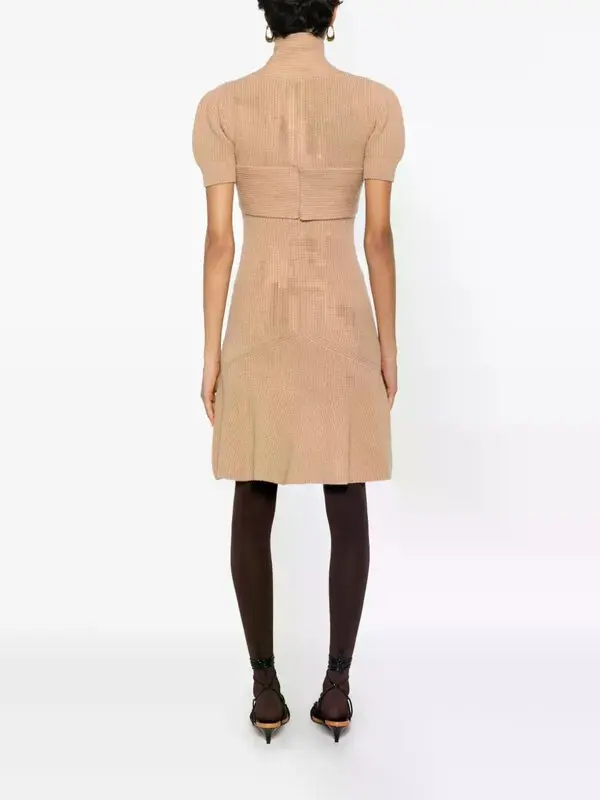 PATOU Wrap-front Mini Dress