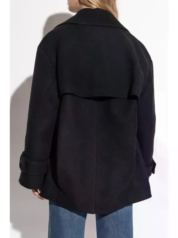 Victoria Beckham Wool Double-breasted Coat