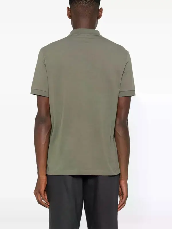 Stone Island Compass-motif Polo Shirt - Green