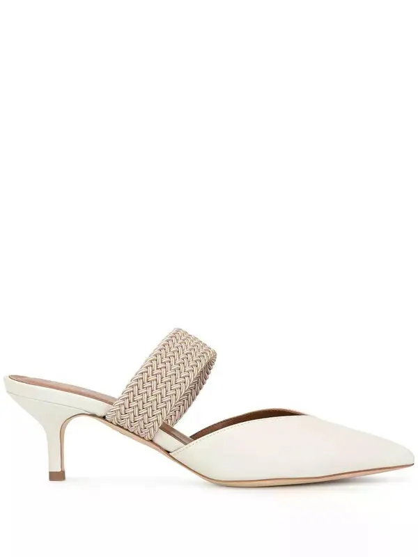MALONE SOULIERS Maisie Mid-heeled Mules - Neutrals