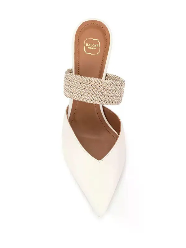 MALONE SOULIERS Maisie Mid-heeled Mules - Neutrals